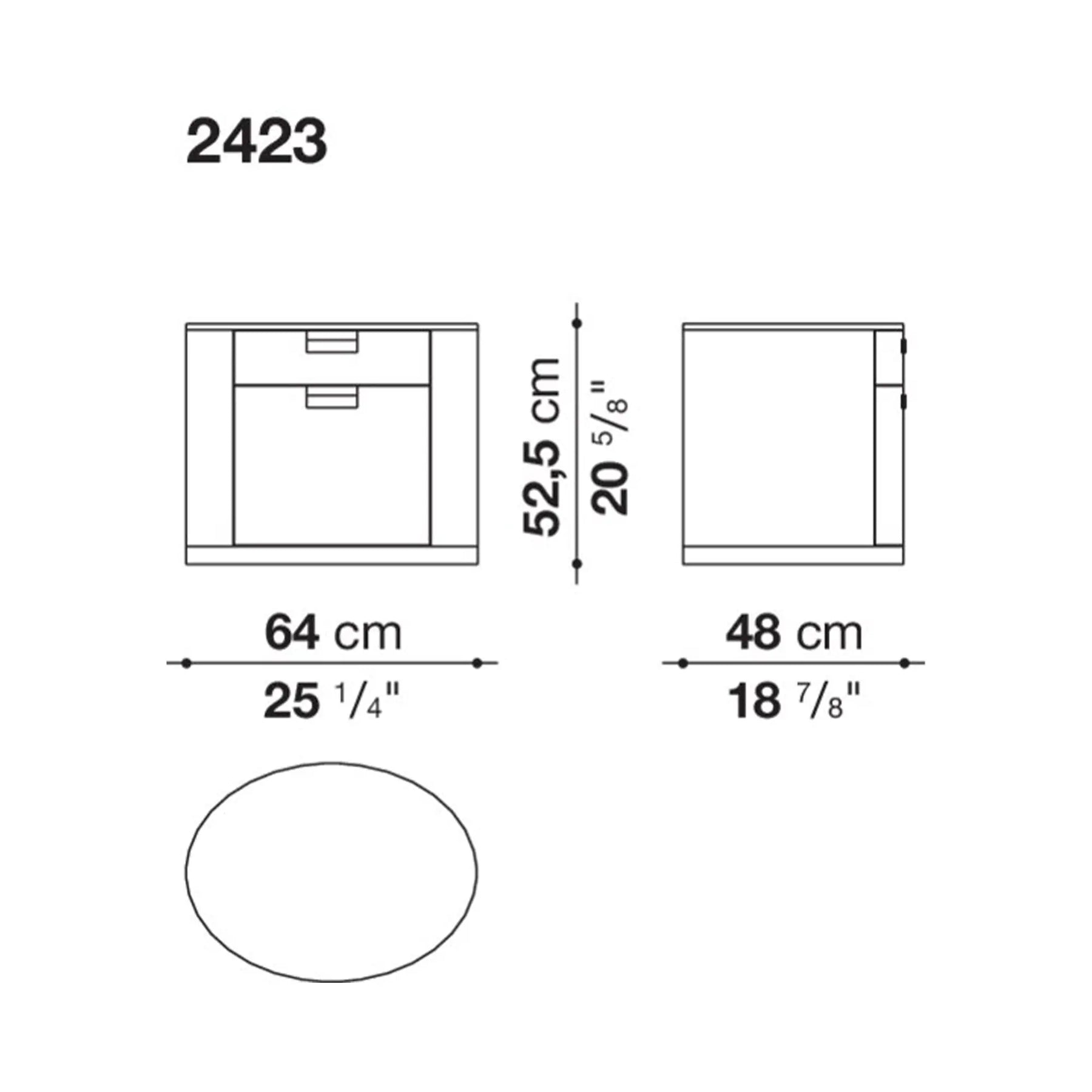 Amphora Night Table by Maxalto | JANGEORGe Interiors & Furniture