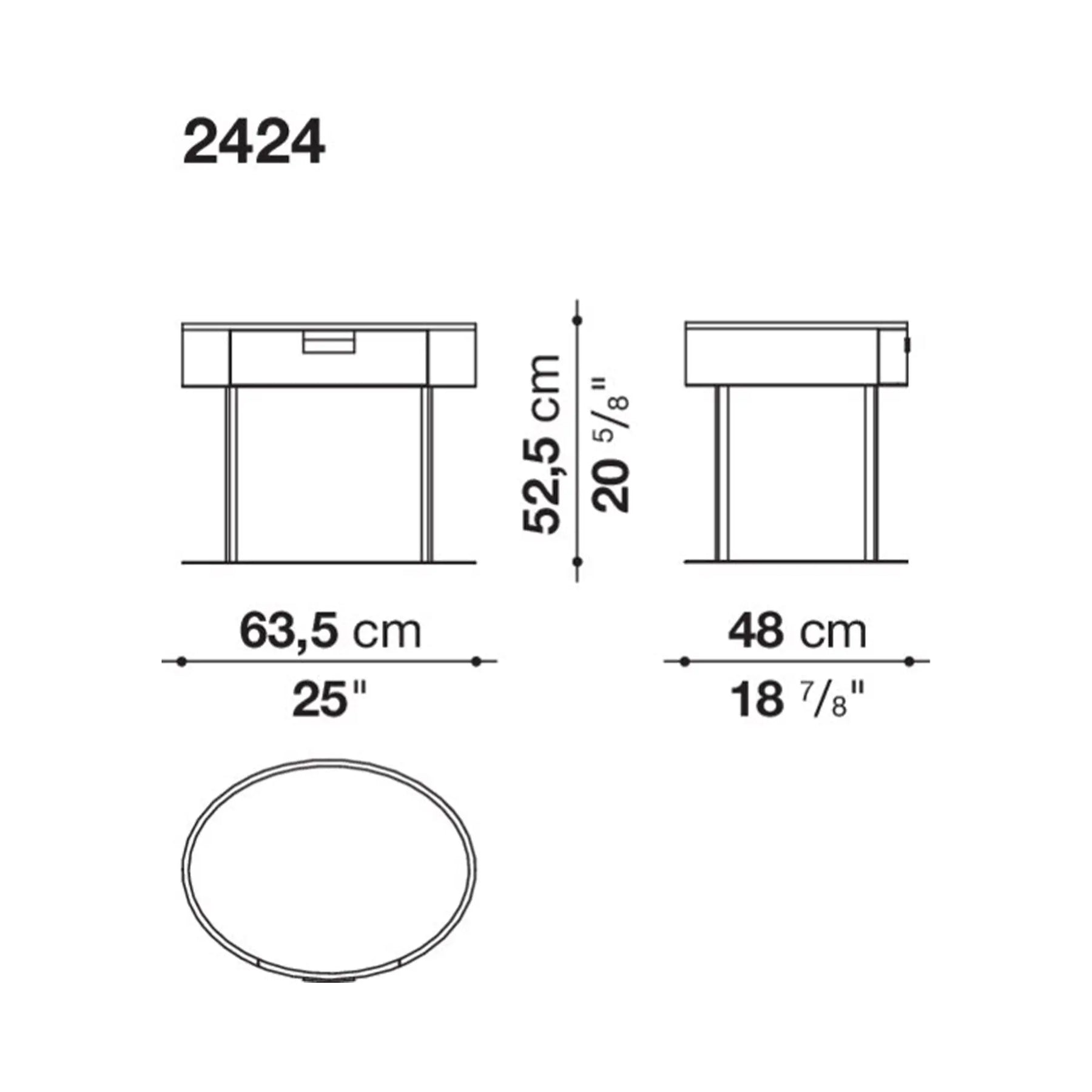 Amphora Night Table by Maxalto | JANGEORGe Interiors & Furniture