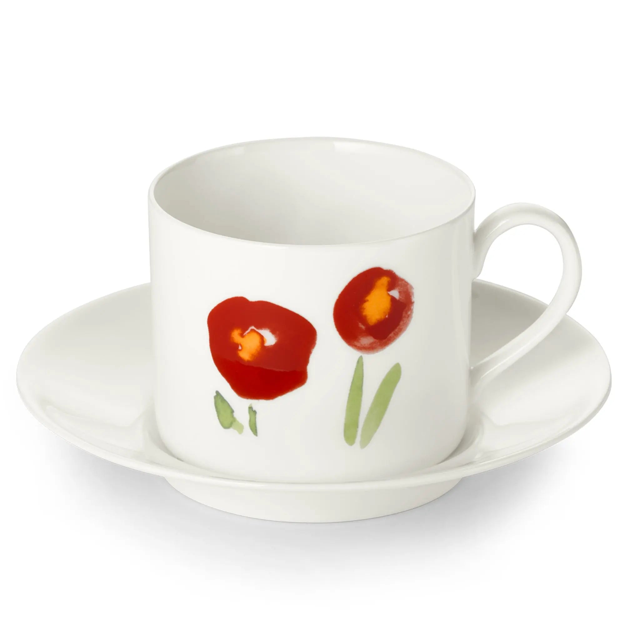 Impression (Red Poppy) Set Coffee Cup Cylindrical 8.5 FL OZ | 0.25L ...