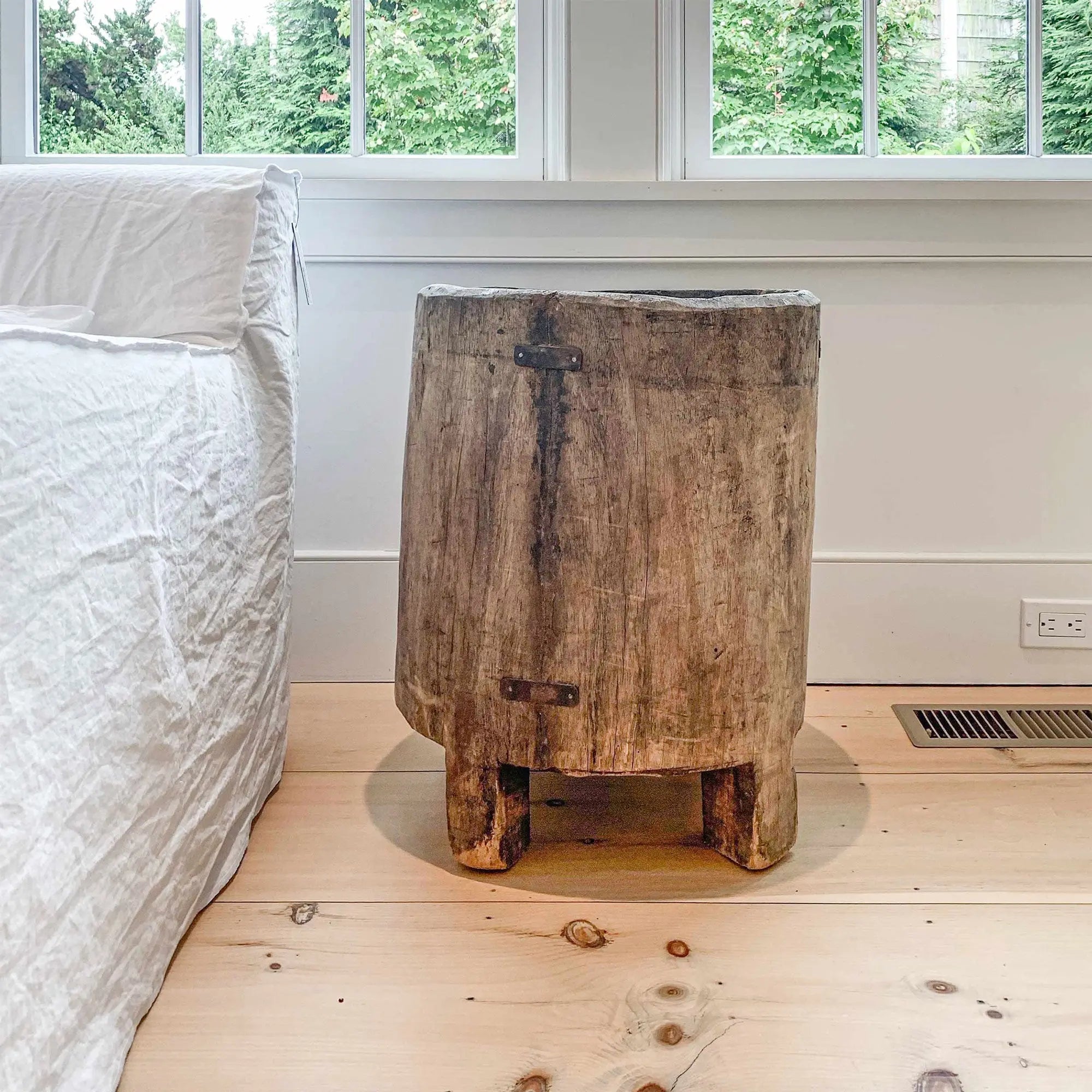 Antiques - Hollowed Out Tree Trunk Bucket - JANGEORGe Interiors ...